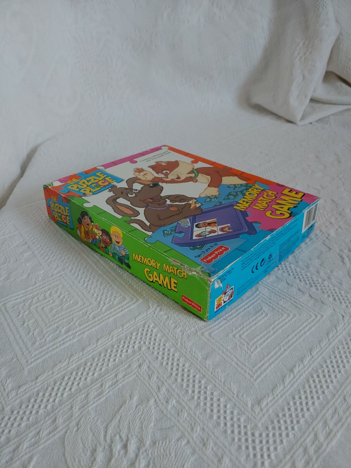 Vtg The Puzzle Place Memory Match Game PBS Missing 4 Pieces Fisher ...