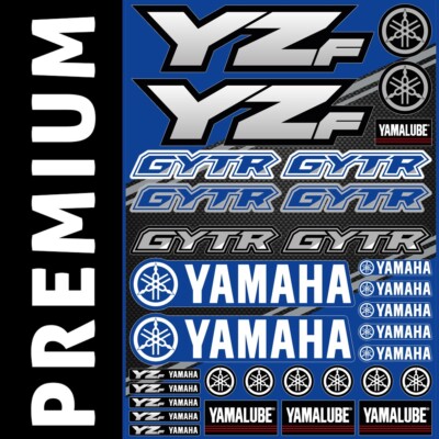 YAMAHA YZF GYTR - KIT Stickers Autocollants Adhésifs Vinyles Sponsors ...
