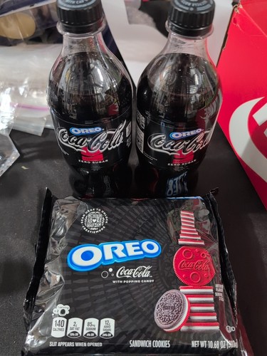 Limited Edition Oreo Coca Cola 2 20 Oz With Popping Candy Cookies ...