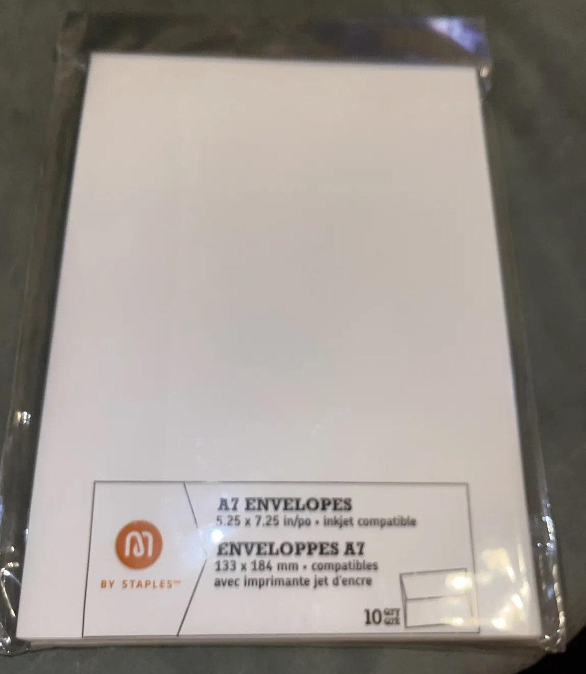 M By Staples White A7 Envelopes, 5.25 X 7.25, 8 Count. New In Packaging ...