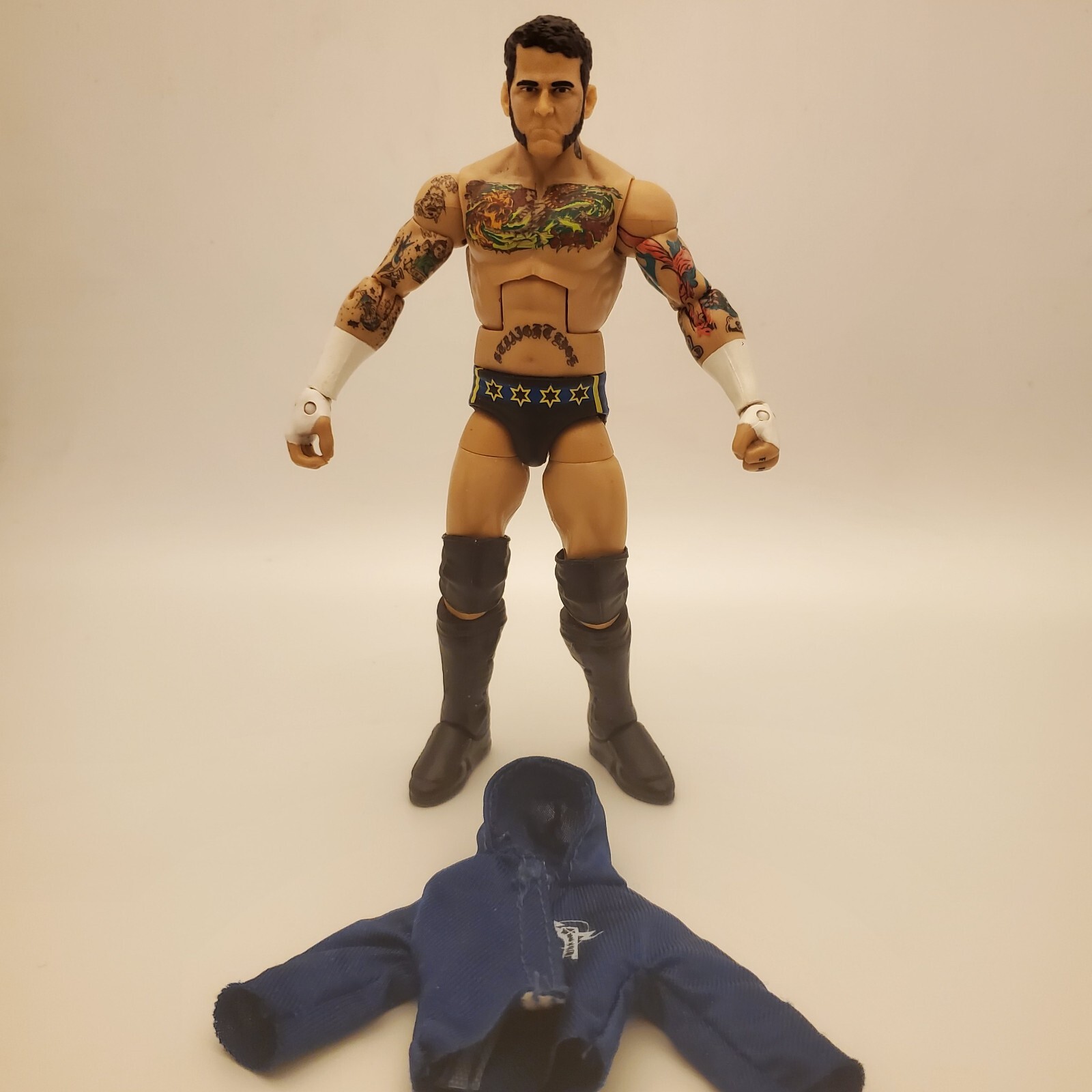 WWE Mattel Elite CM Punk Series 29 Loose COMPLETE W/ HOOD (Red mark on ...