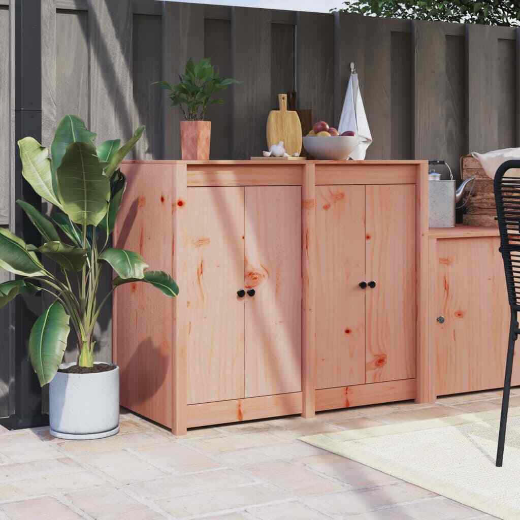 Outdoor Kitchen Wooden Doors