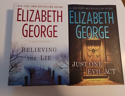 LOT of 2 Elizabeth George Books Inspector Lynley Mysteries HARDBACK | eBay