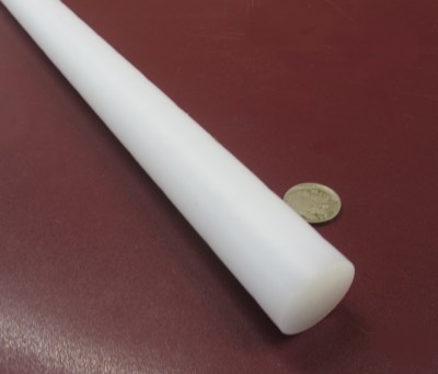 UHMW White Round Rod 1.00" Diameter x 24" Long, 2 pcs, 2 Feet | eBay