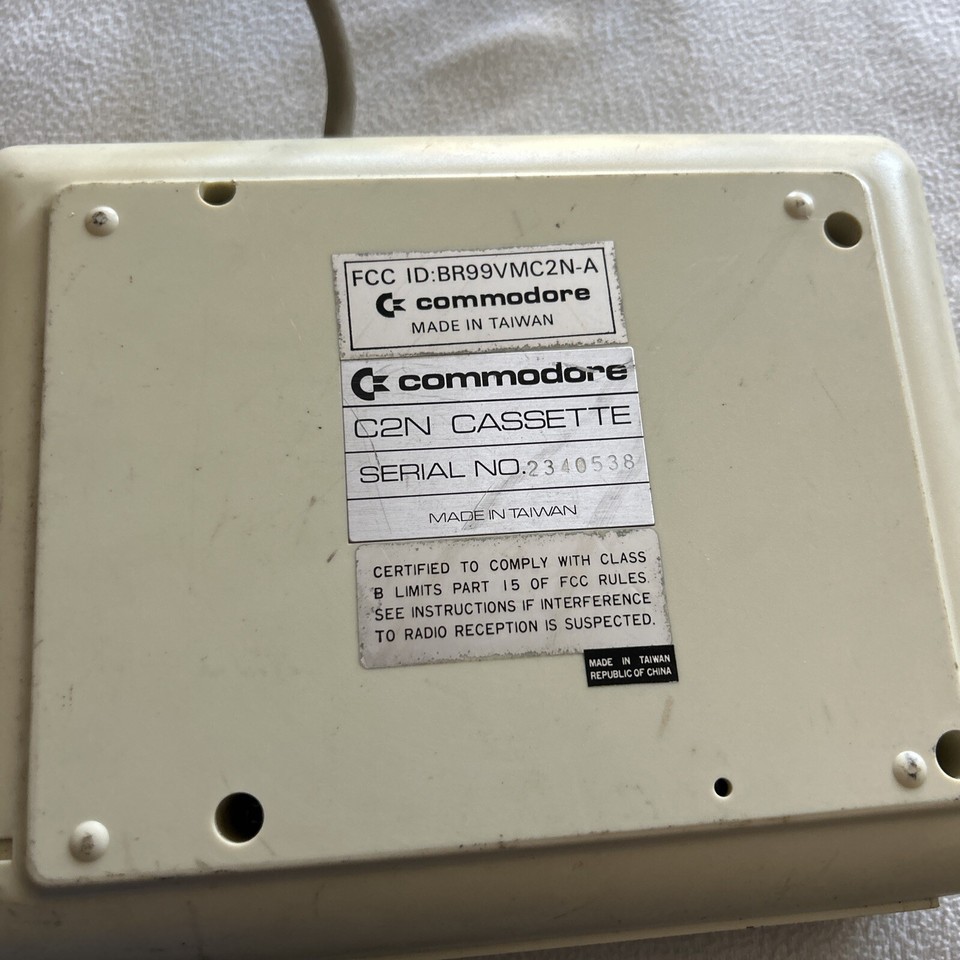 Commodore C2N Cassette TAPE Drive | eBay