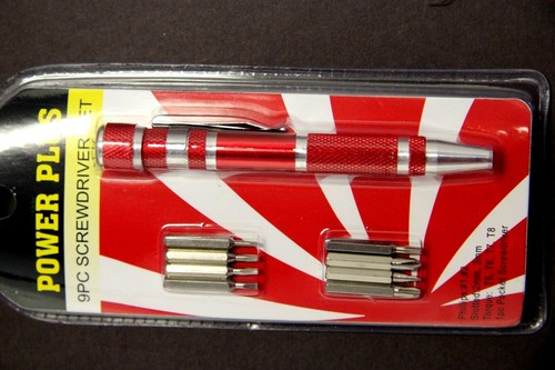 Precision Mini 9PCS Phillips SLOTTED TORQUE Bits Screwdriver Pen Repair ...