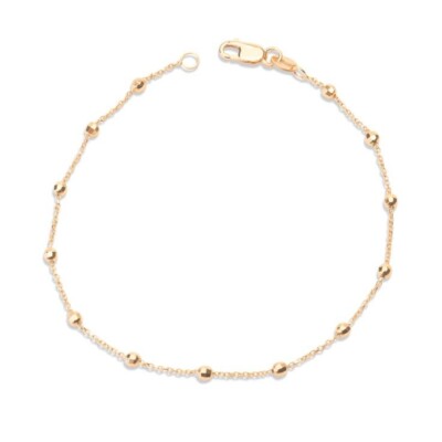 10K Yellow Gold Simple Engagement Bracelet For Women's | eBay