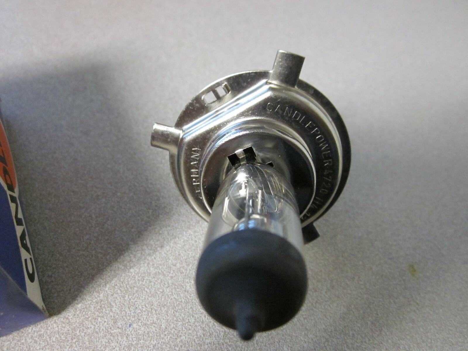 NOS Universal CandlePower 12v 45/45w P43T H4 Halogen Headlight Bulb ...