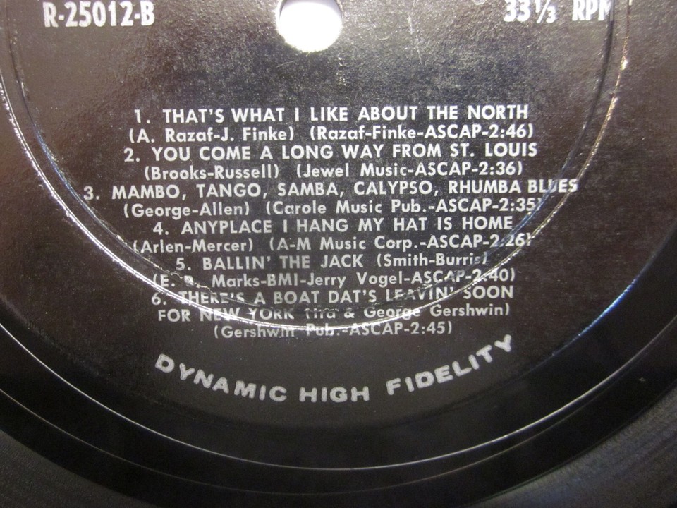 1957 1st ed Pearl Bailey "A Broad" silver-on-black mono Roulette #R ...
