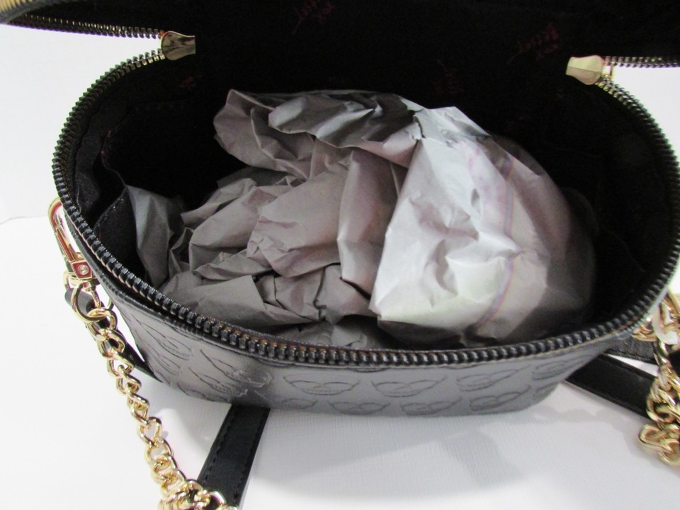 Betsey Johnson Skull Embossed Vanity Crossbody Bag Purse & Tech Case ...