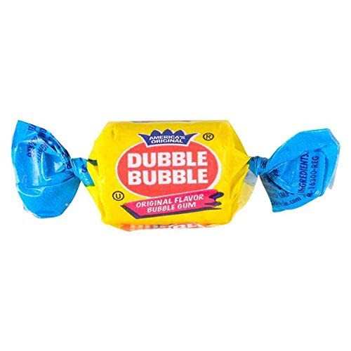 Dubble Bubble Gum Original Flavor, 2LB - Bulk Pink Individually Wrapped ...