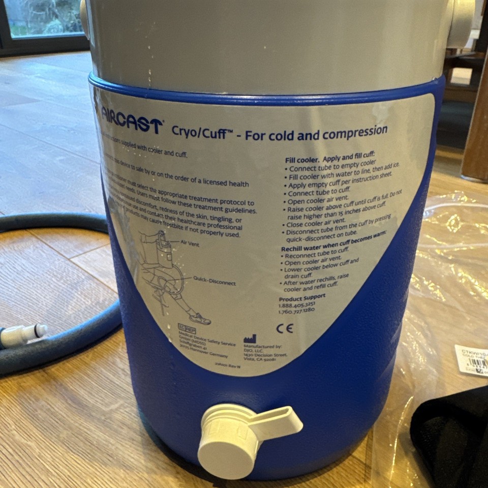 Aircast Cryo Cuff Cooler with Knee Attachment for Cold Therapy | eBay UK