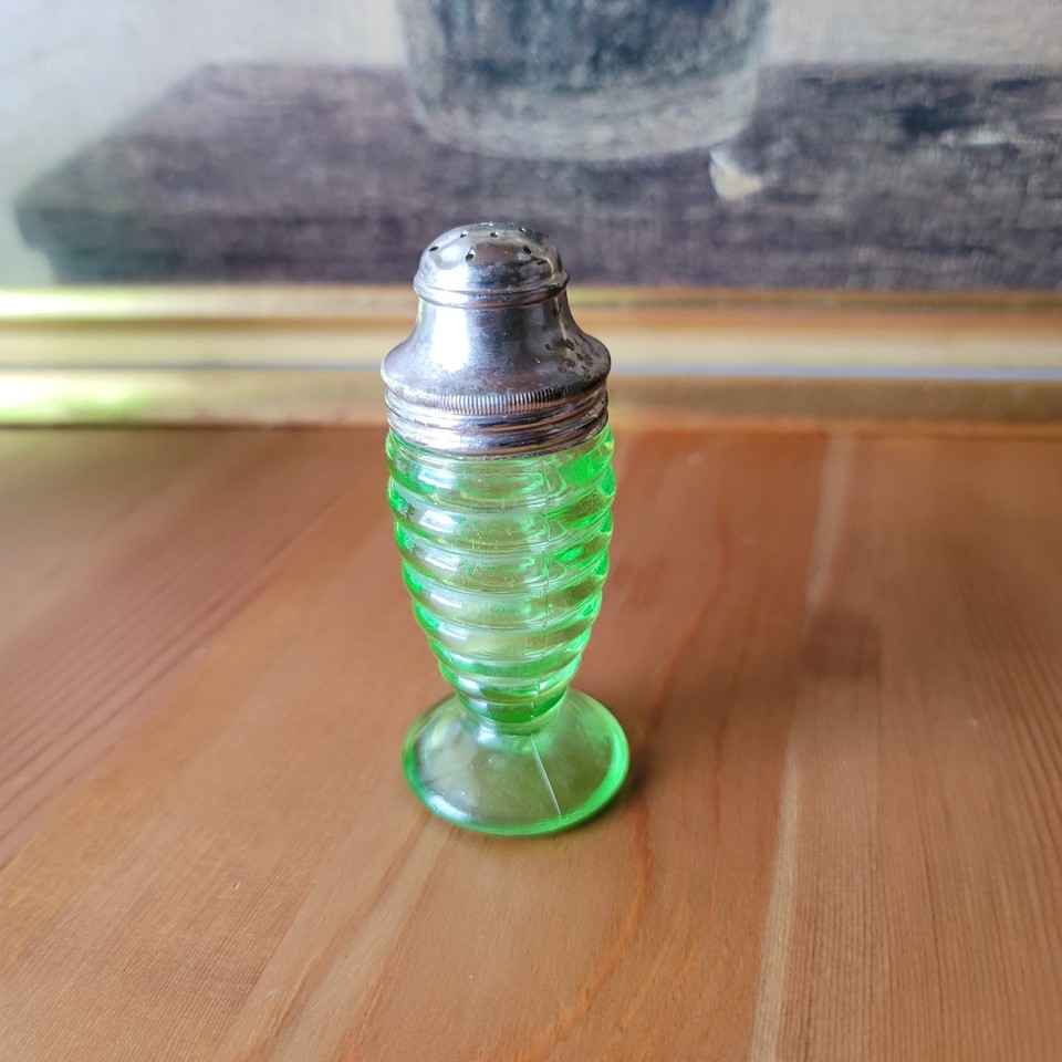 Vintage Green Depression Glass Shaker Lot – Hazel-Atlas & Hocking Mixed ...