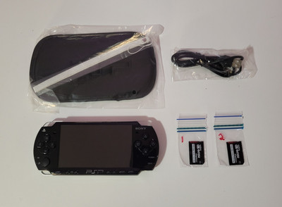 Sony PSP-2001 PlayStation Portable W/ Soft Sleeve Pouch & 2-32 GB ...