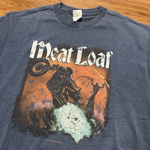 Vintage Meatloaf Band Album T Shirt Size Large Bat Out Of Hell Rock ...