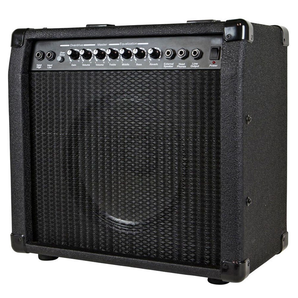40W Guitar Electric Combo Amplifier Amp w/ Spring Reverb Black Pro ...