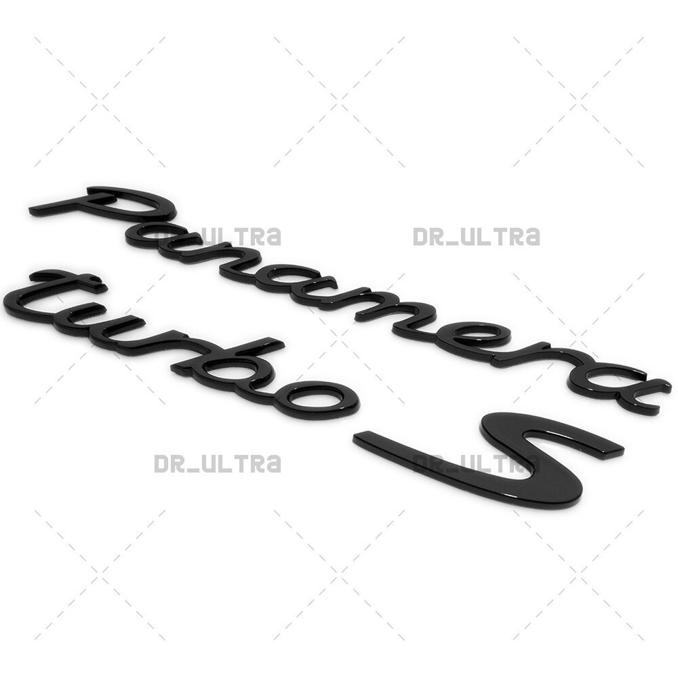 New For Porsche Panamera Turbo S 970 Gloss Black Letters Rear Badge ...