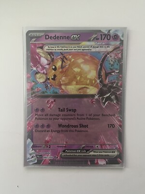 Pokémon TCG Dedenne ex Scarlet & Violet - Paldea Evolved 093/193 Holo ...