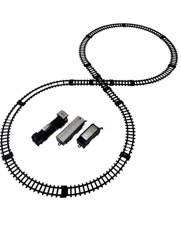 Classic Battery Operated Train Set With Tracks Light Engine Children ...