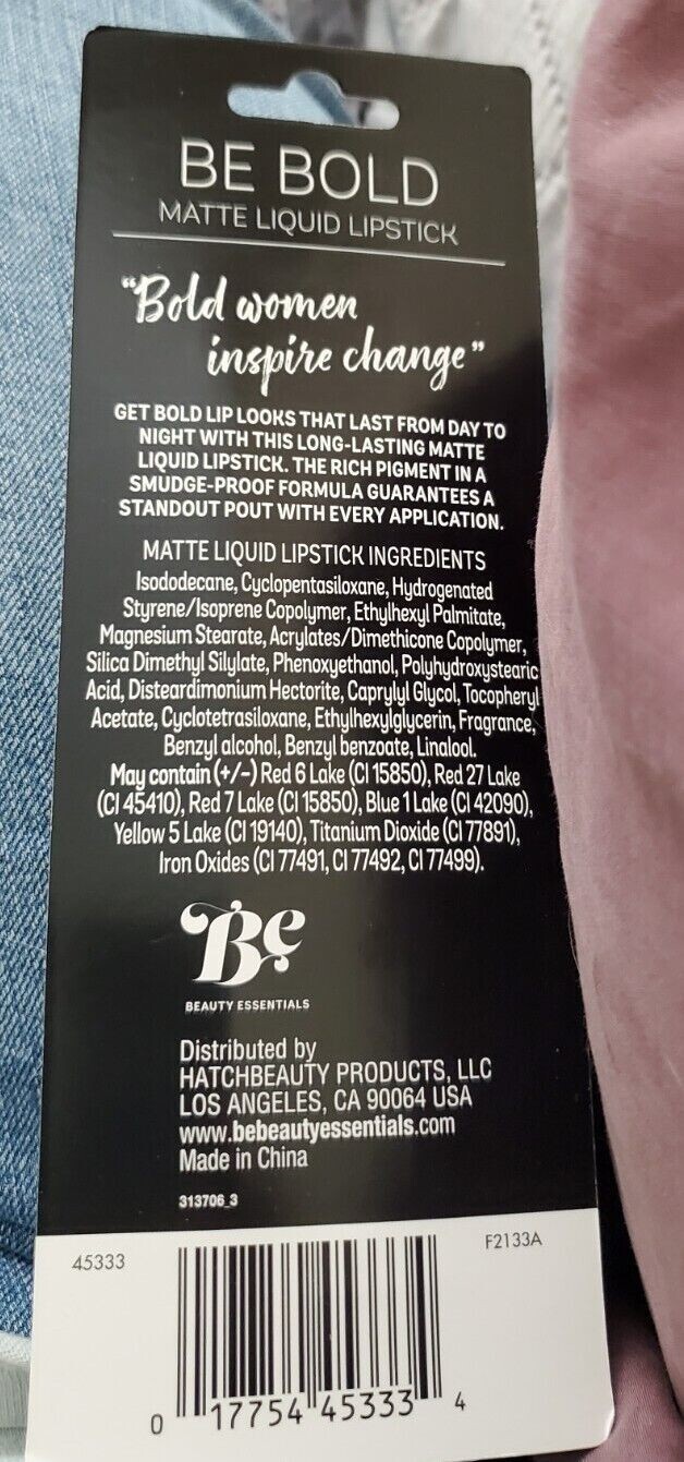 BE Beauty Essentials Be Bold Matte Liquid Lipstick Soulful for sale ...