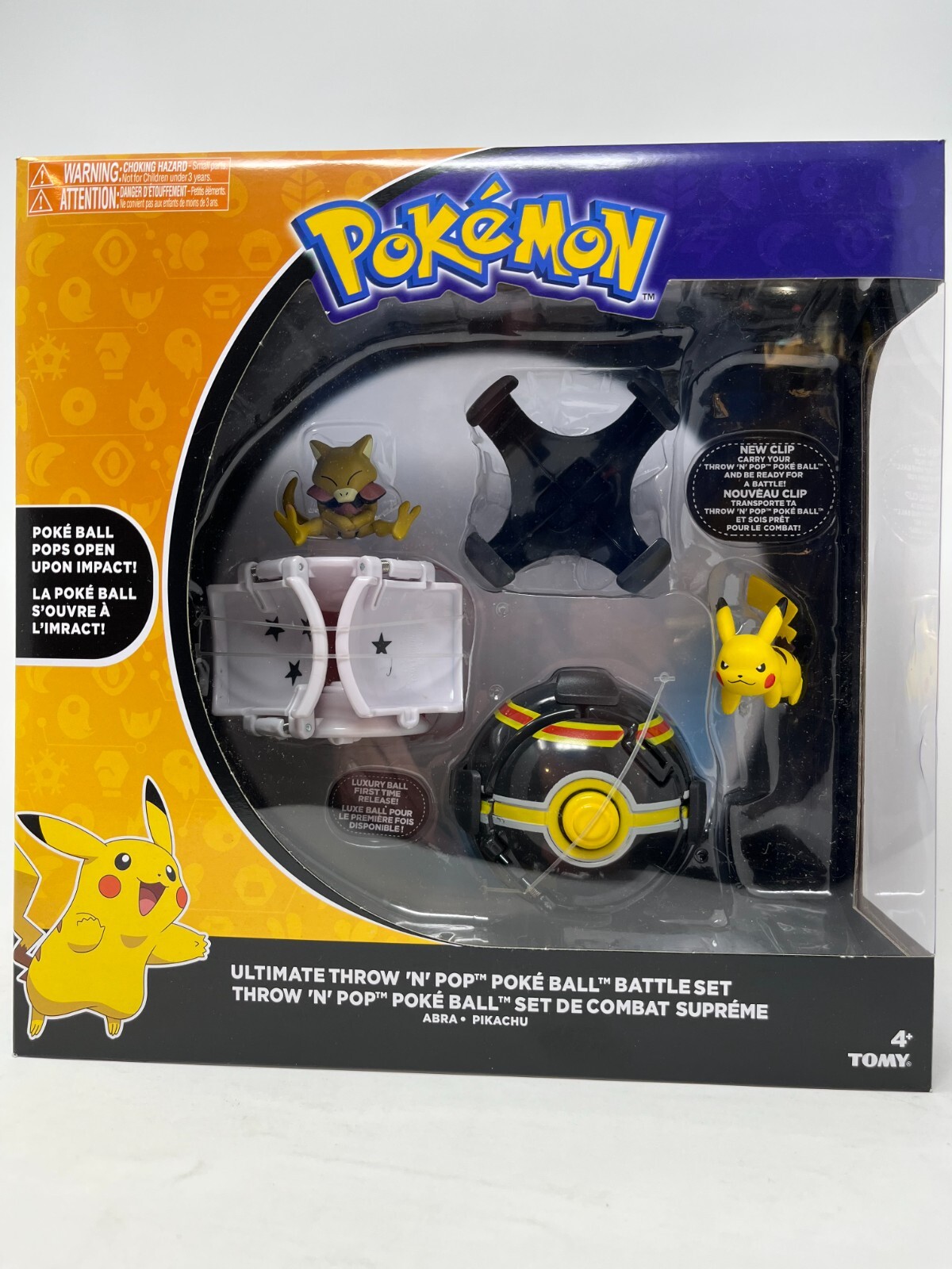 Pokemon Ultimate Throw N Pop Poke Ball Battle Set Pikachu And Abra clip ...