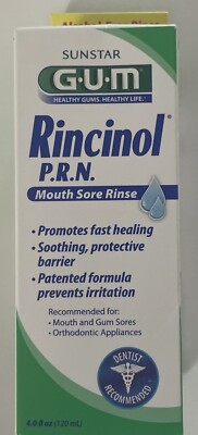 G•U•M Rincinol PRN Mouth Sore Rinse - Gum Rincinol 4oz One Box ...