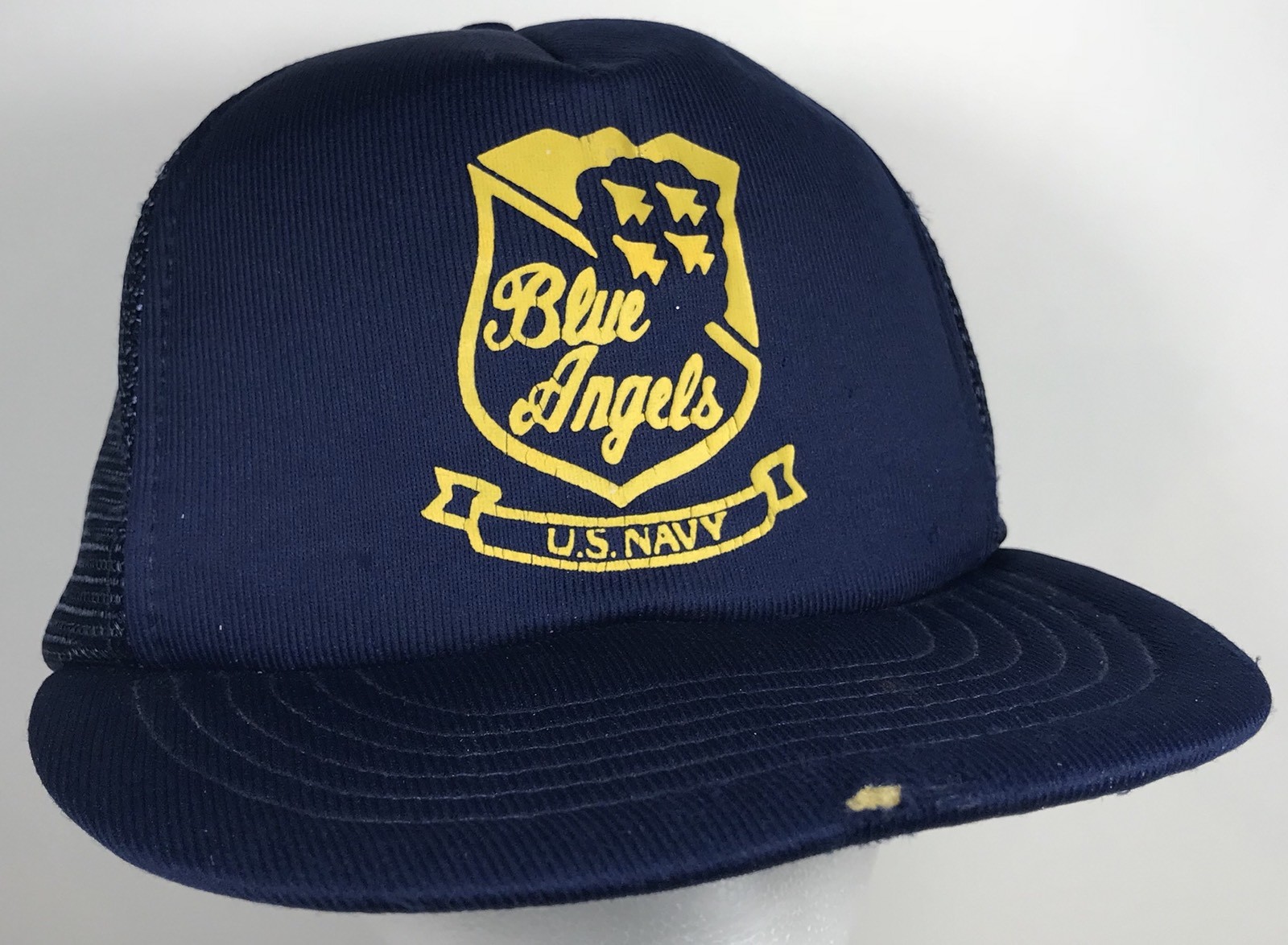 Vintage Blue Angels military Trucker Flight Team Snapback U.S. Navy Hat ...