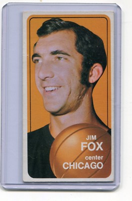 1970 TOPPS NBA BASKETBALL CARD #98 JIM FOX CHICAGO BULLS | eBay