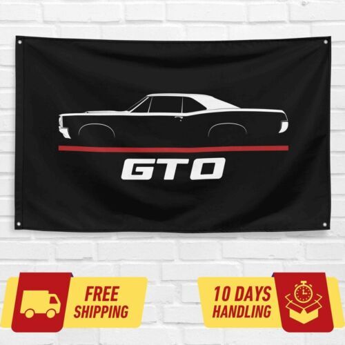 For Pontiac GTO 1965-1967 Enthusiast 3x5 ft Flag Banner Birthday Gift ...