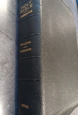 Holy Bible Concordance KJV King James Red Letter Illustrated Oxford T 2 ...