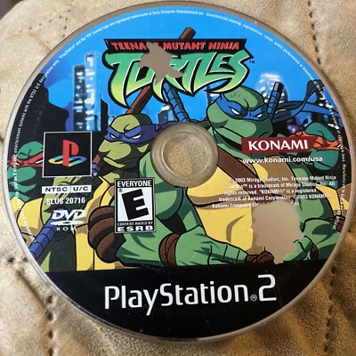 TEENAGE MUTANT NINJA TURTLES (Sony PlayStation 2 PS2, 2003) ** DISC ...