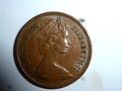1980 NEW PENCE 2p British Elizabeth II Coin Rare | eBay