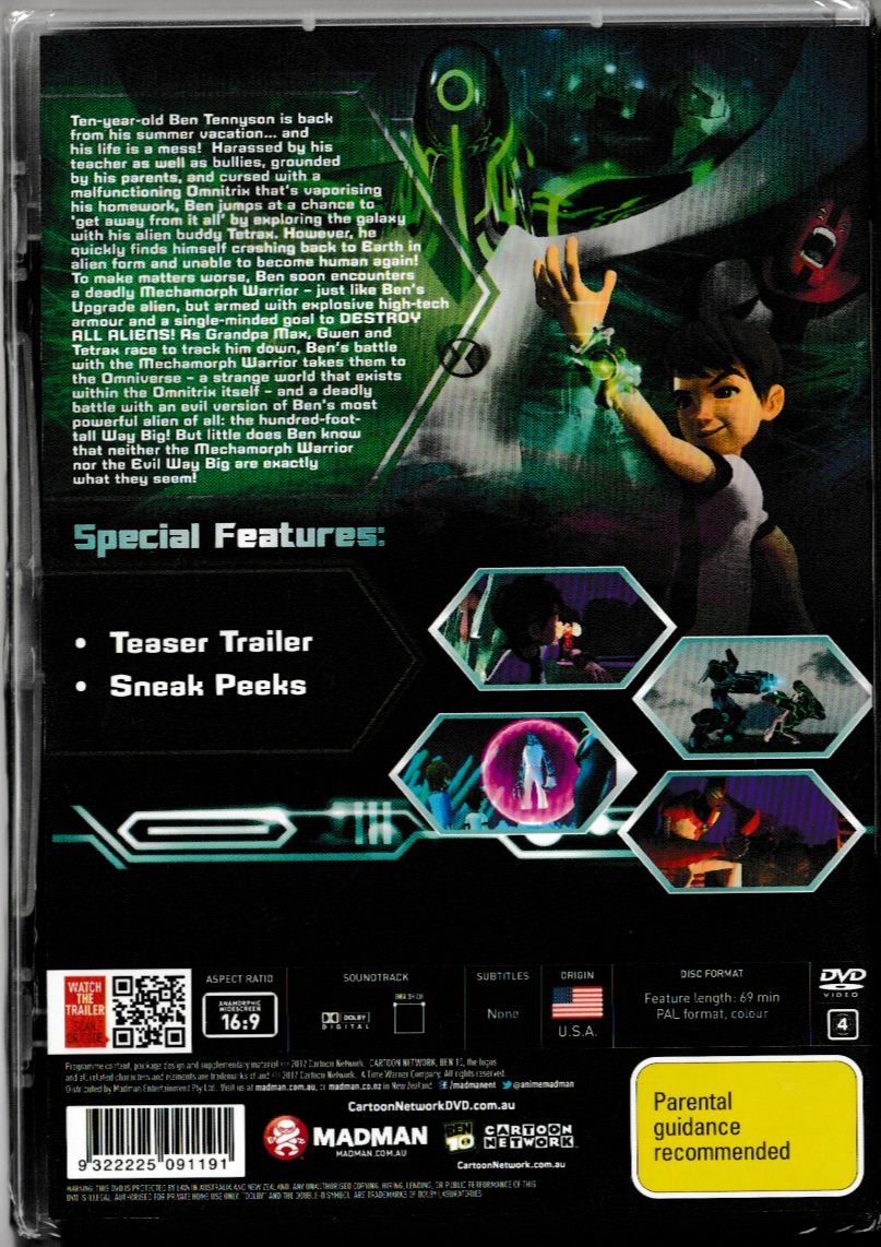Ben 10 Destroy All Aliens DVD CGI Feature Film Brand New and Sealed Region 4 9322225091191 | eBay