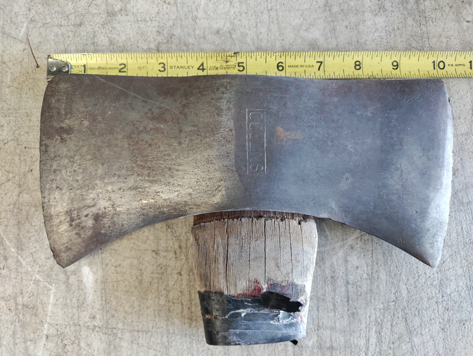 Vintage Collins Double Bit Axe AX Head 3 LBS. 9 OZ w/ Wood | eBay