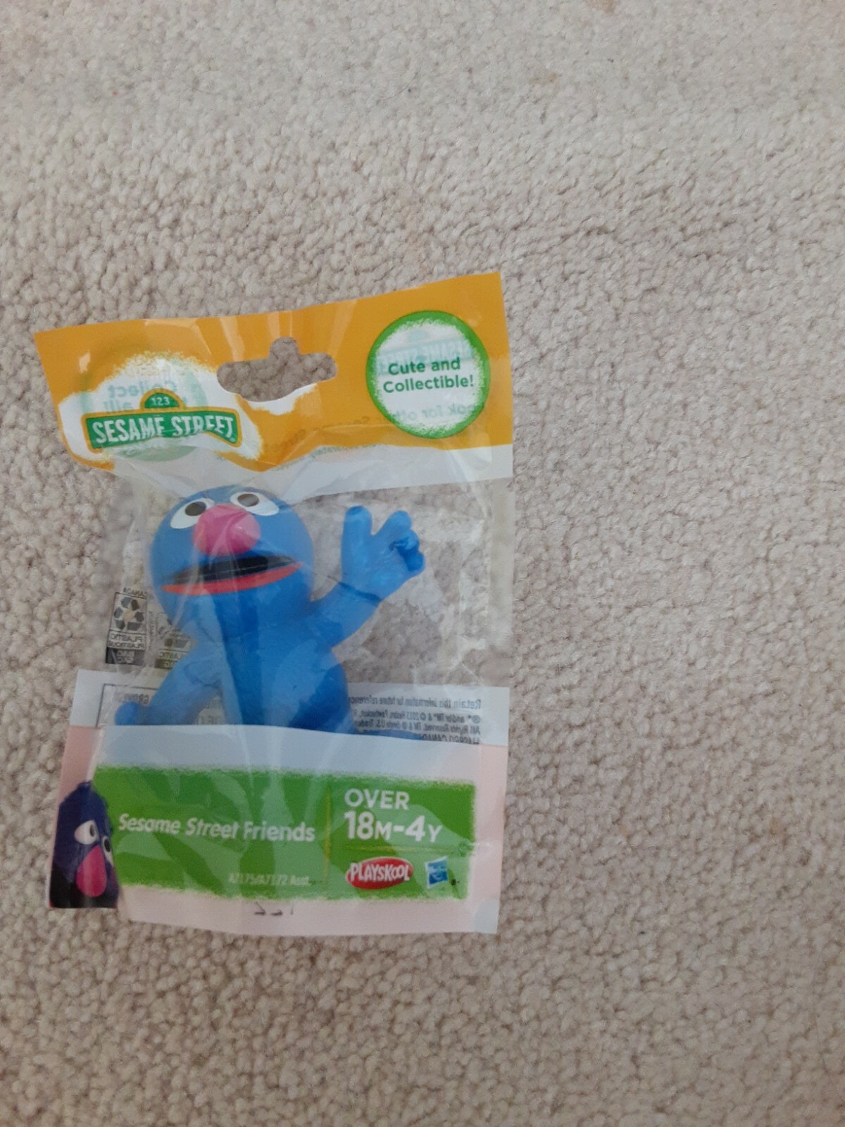 Sesame Street Grover Figure Playskool Hasbro Factory Dated 2013 for ...