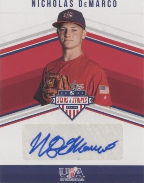 2018 Panini USA Baseball Stars & Stripes - 14U National Team Signatures ...