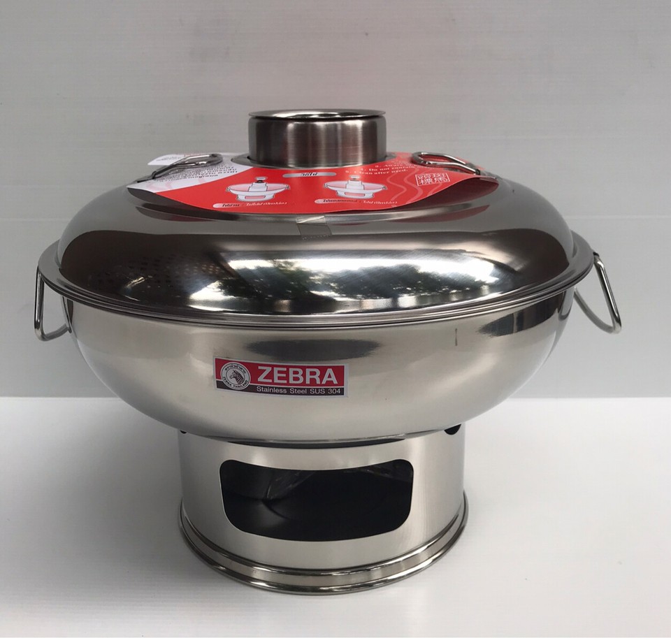 Thai Zebra Brand Mongolian Hot Pot Tom Yum Soup Stainless Steel Size 22 ...