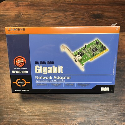 LINKSYS 10/100/1000 Gigabit PCI Network Card for Windows 98/ME/NT/2000 ...