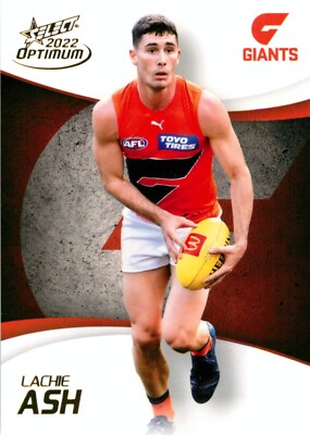 2022 GWS GIANTS AFL Card LACHIE ASH Optimum | eBay