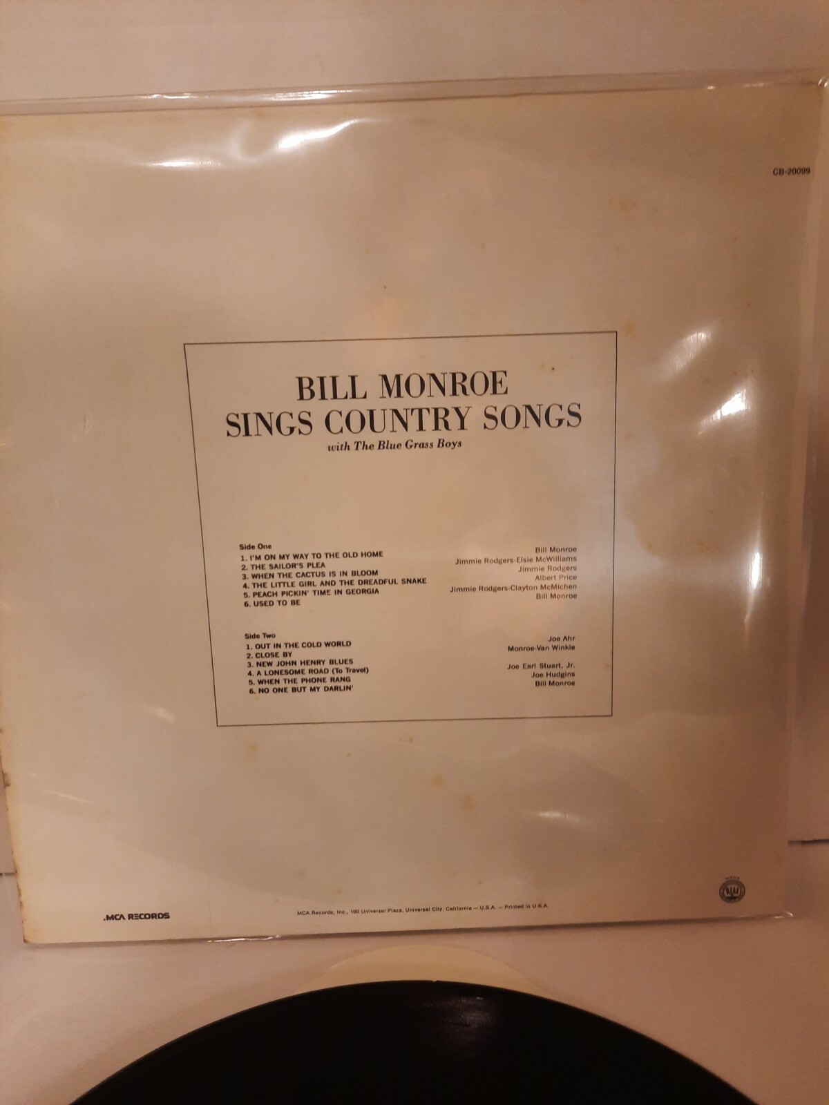 Bill Monroe Sings Country Songs - Vinyl LP (1973) | eBay