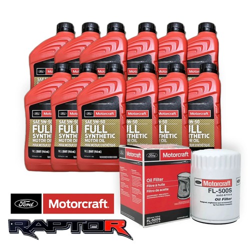 Ford OEM Motorcraft Oil Change Kit w/ Filter For 2023-2025 Ford Raptor ...
