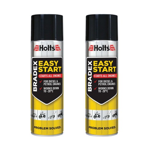 2x Holts Bradex Easy Start Petrol Diesel Car Van Truck Starting Engine ...