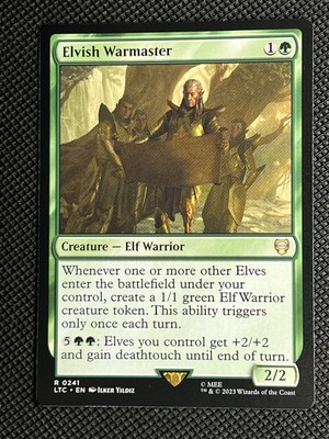 Elvish Warmaster 241 MTG LOTR Commander Tales of Middle-Earth Regular ...