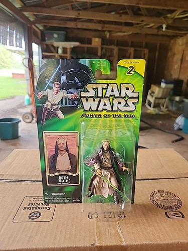 Star Wars: Power of the Jedi Series (Eeth Koth) Jedi master (Hasbro ...