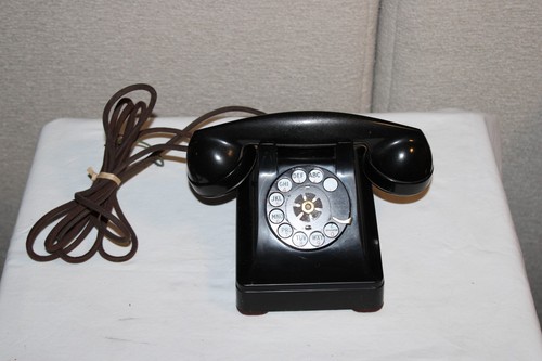 1940s Black Western Electric Bell System Model 302 Rotary Dial Desk ...