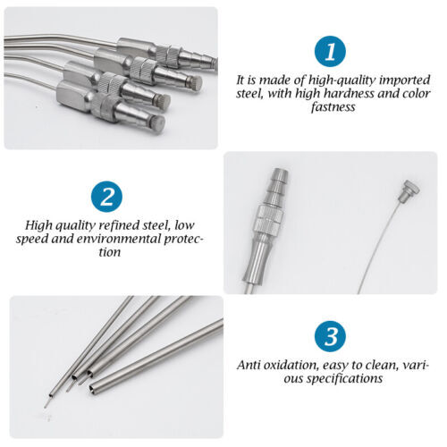 FRAZIER SUCTION TUBE SET OF 4 TUBES ASPIRATOR DENTAL ENT SURGICAL ...