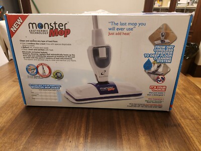 Euroflex Monster Steam Mop Hard Floor Steamer Cleaner Steam Booster Mop ...