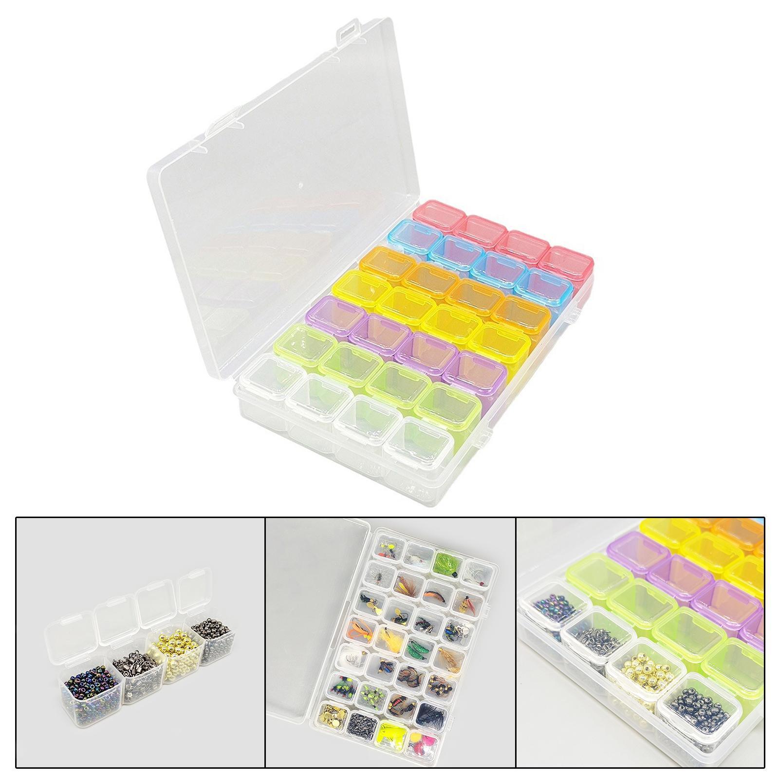 28 Grid Storage Box Container Multipurpose Waterproof Jewelry Organizer ...