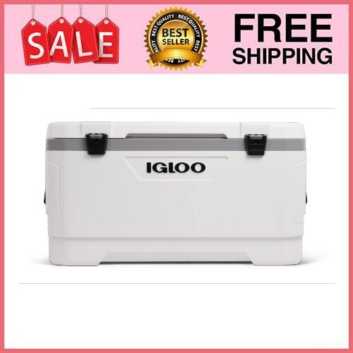 Igloo 100 QT Latitude Marine Ultra Hard-Sided Cooler, White and ...