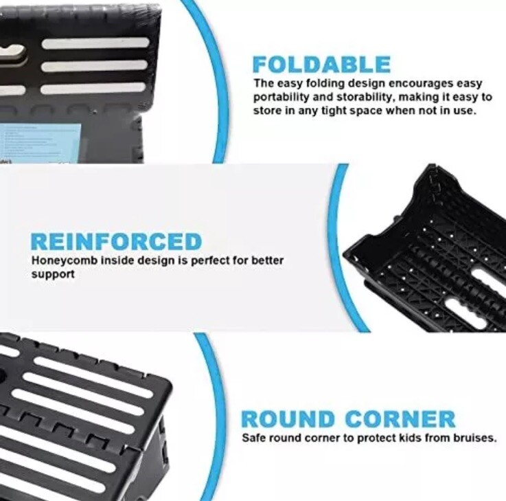 5 Inch Folding Step Stool for Adults Portable Step Stool with Handle ...